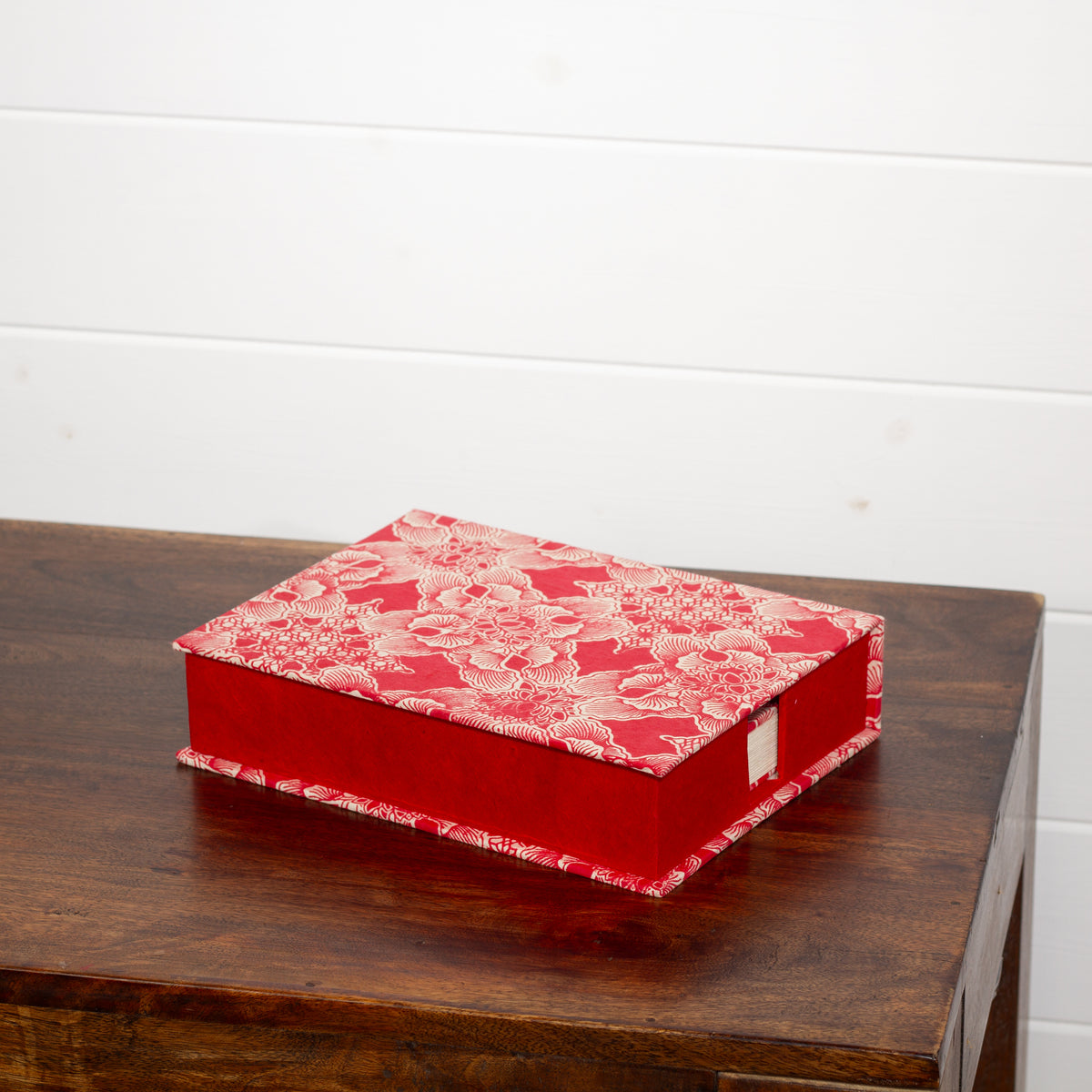 Boxed Photo Album - Red Lotus – Anglesey Paper Company