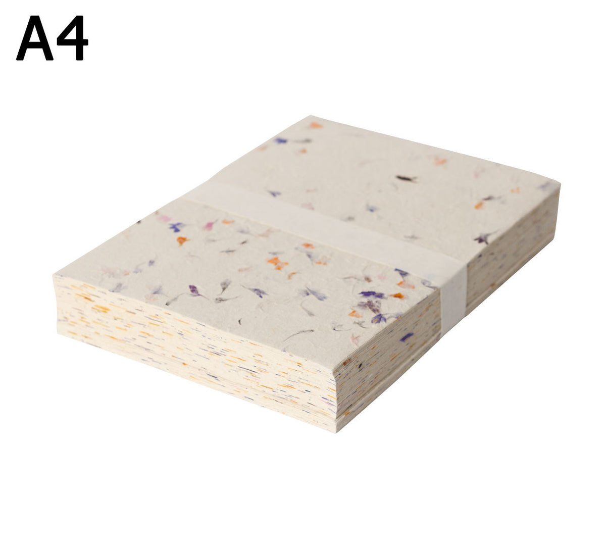 A4 Lokta Card with Cornflower & Marigold Petals – Anglesey Paper Company